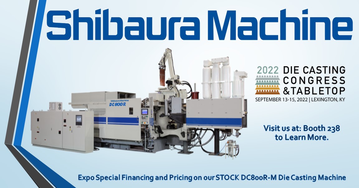 NADCA Expo Special Financing and Pricing Opportunity on our STOCK DC800R-M Die Casting Machine