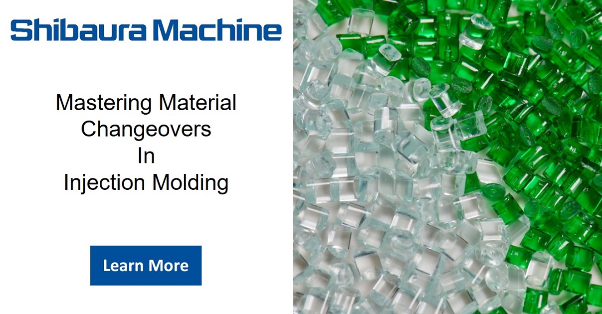 Mastering Material Changeovers in Injection Molding with Shibaura Machine's Auto Purge Feature
