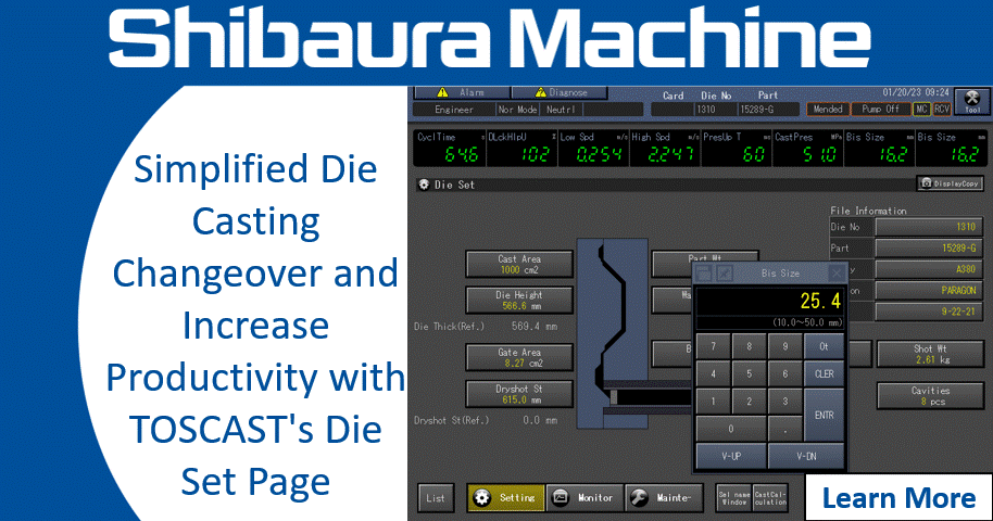 Shibaura Machine TOSCAST's Die Set Page